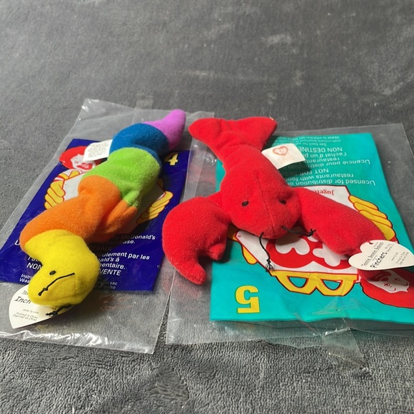 Ty | Toys | Mcdonals Ty Happy Meal Toys 4 And 5 Inch And Pinchers Circa ...